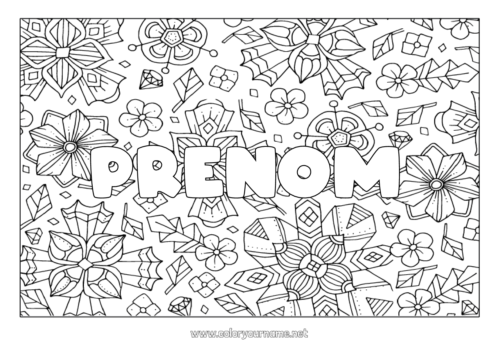 Coloriage n°1183 - Fleurs
