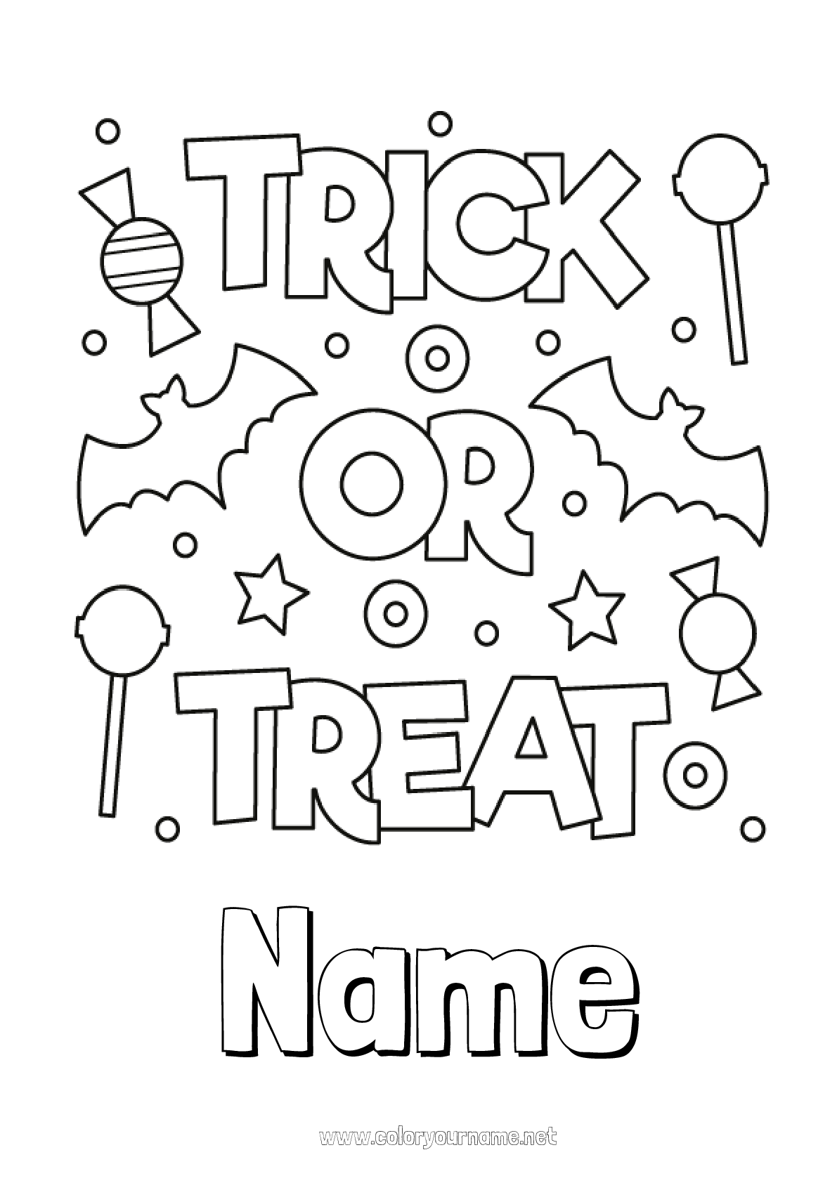 Halloween : 74 free customizable coloring pages to print - Page 8