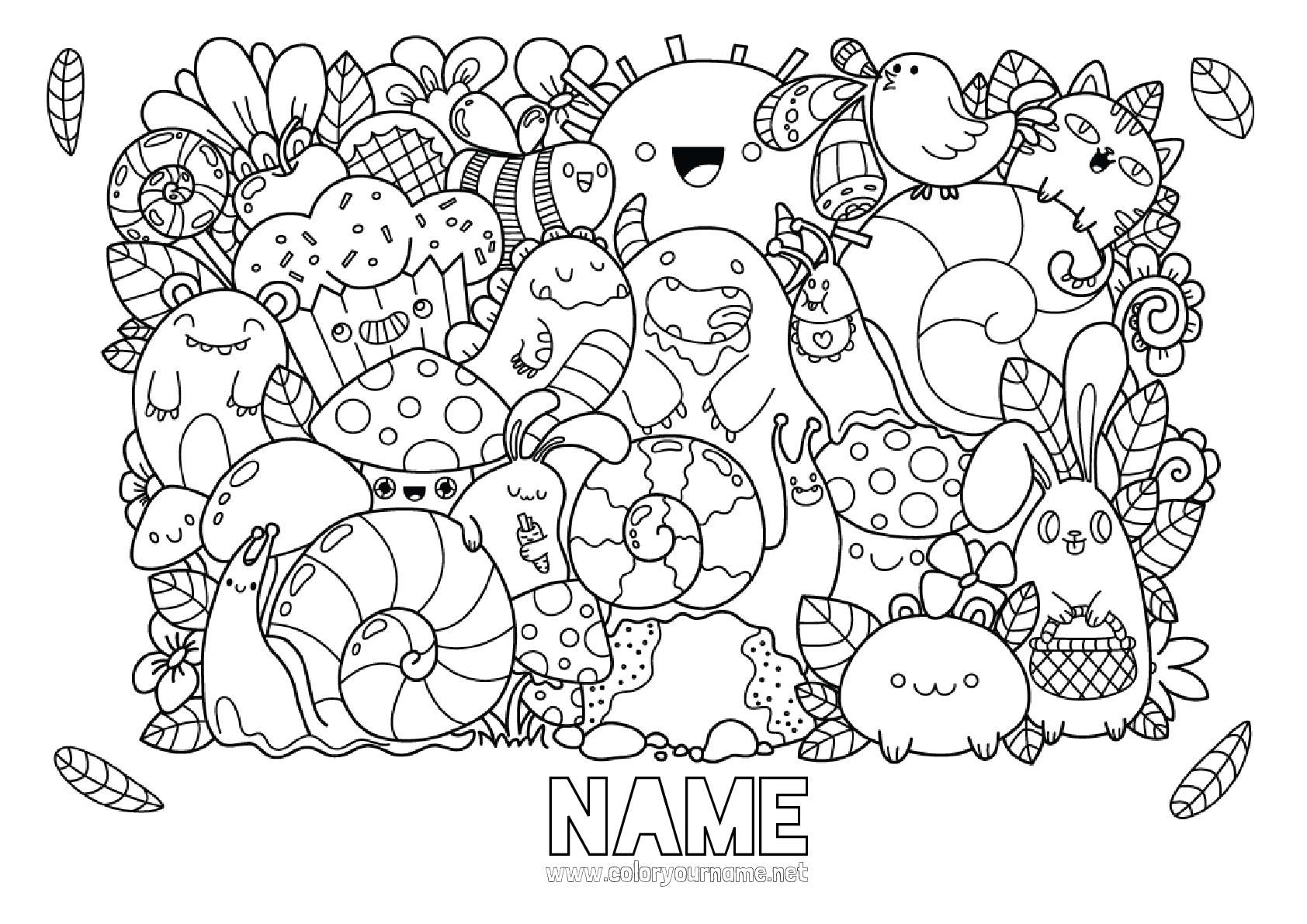 Coloring page No.124 - Cute Kawaii