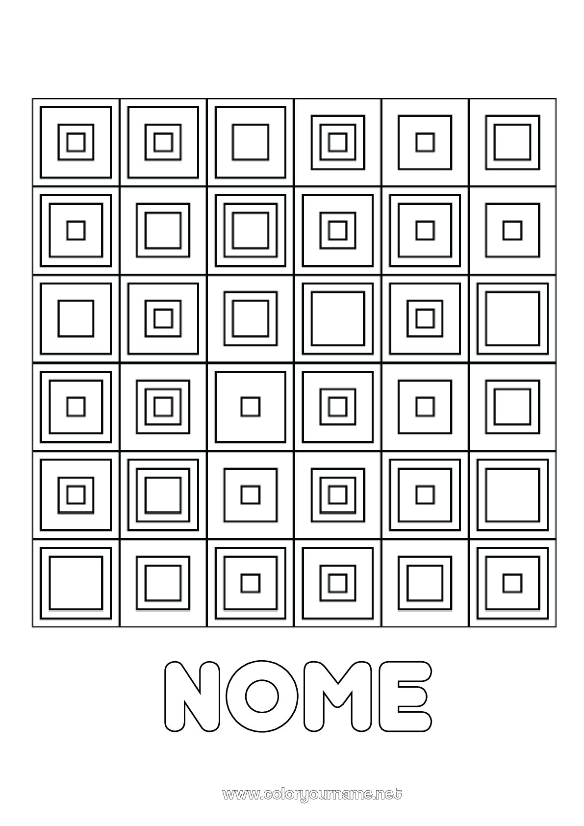 Nº de colorir 1316 - Atividades para Crianças Nome decorado