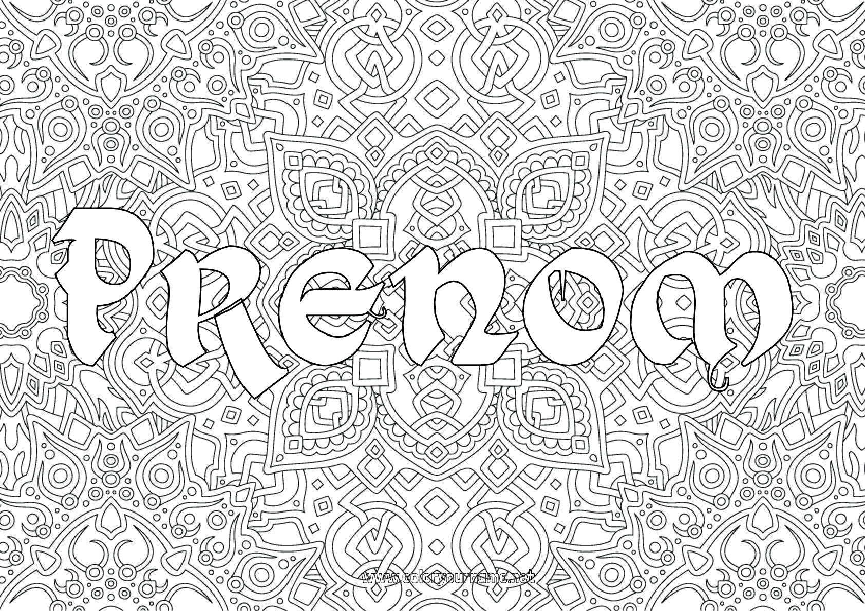 Prenom à Imprimer Et à Colorier | Chtoby Pomnili