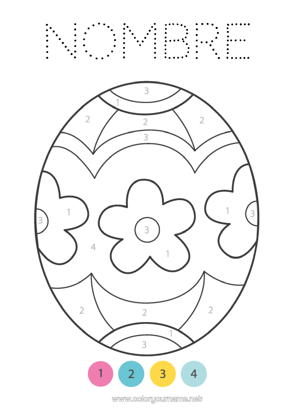 Nº de colorear 1549 - Colorear por números Actividades para niños ...