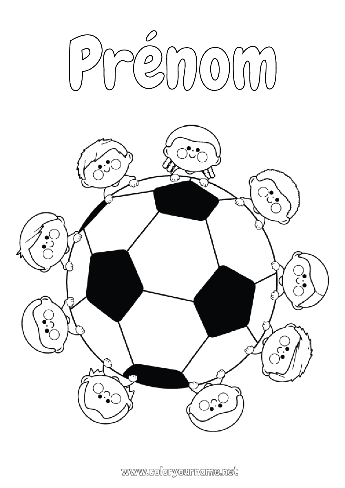 Coloriage n°1675 - Football Ballon de foot Sport