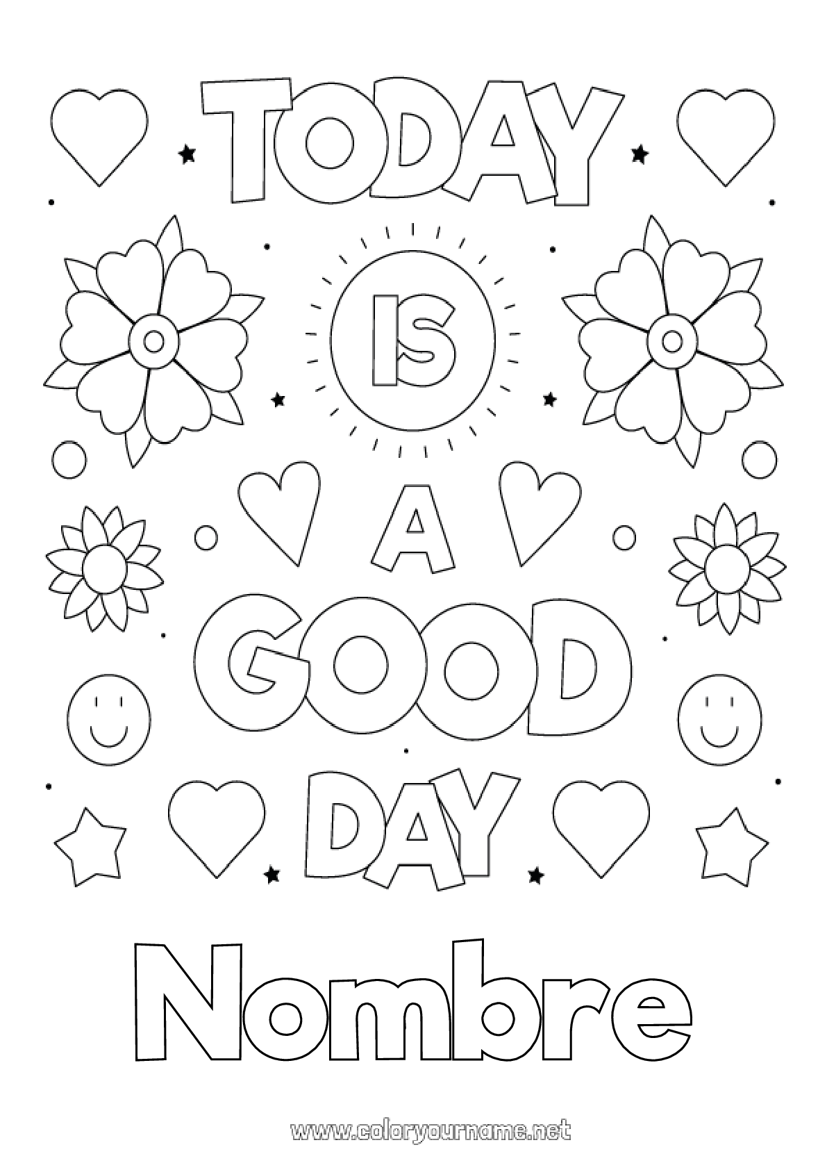 Nº de colorear 1684 - Positivo Emoticono