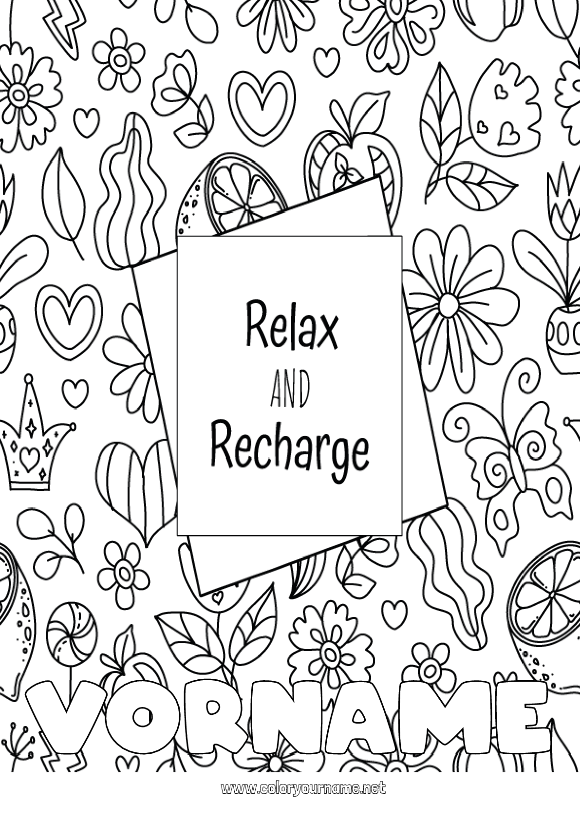 Malvorlage Nr.1693 - Ruhig und gelassen Positiv