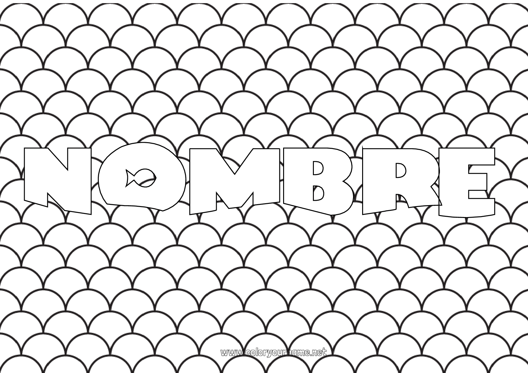 Nombre de pila : 1 dibujo para colorear personalizables gratis para ...