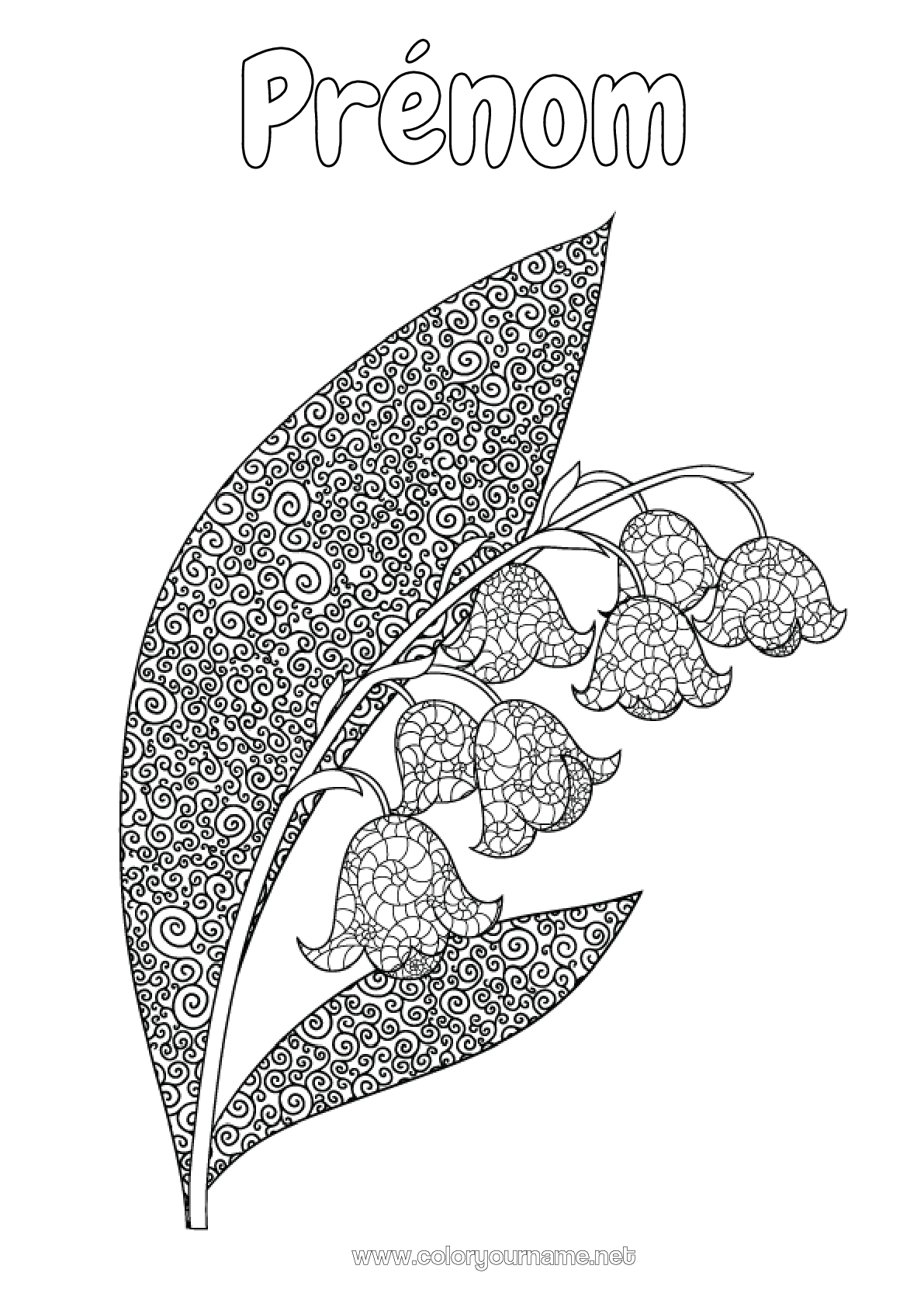 Coloriage n°1885 - Fleurs Mandala Printemps