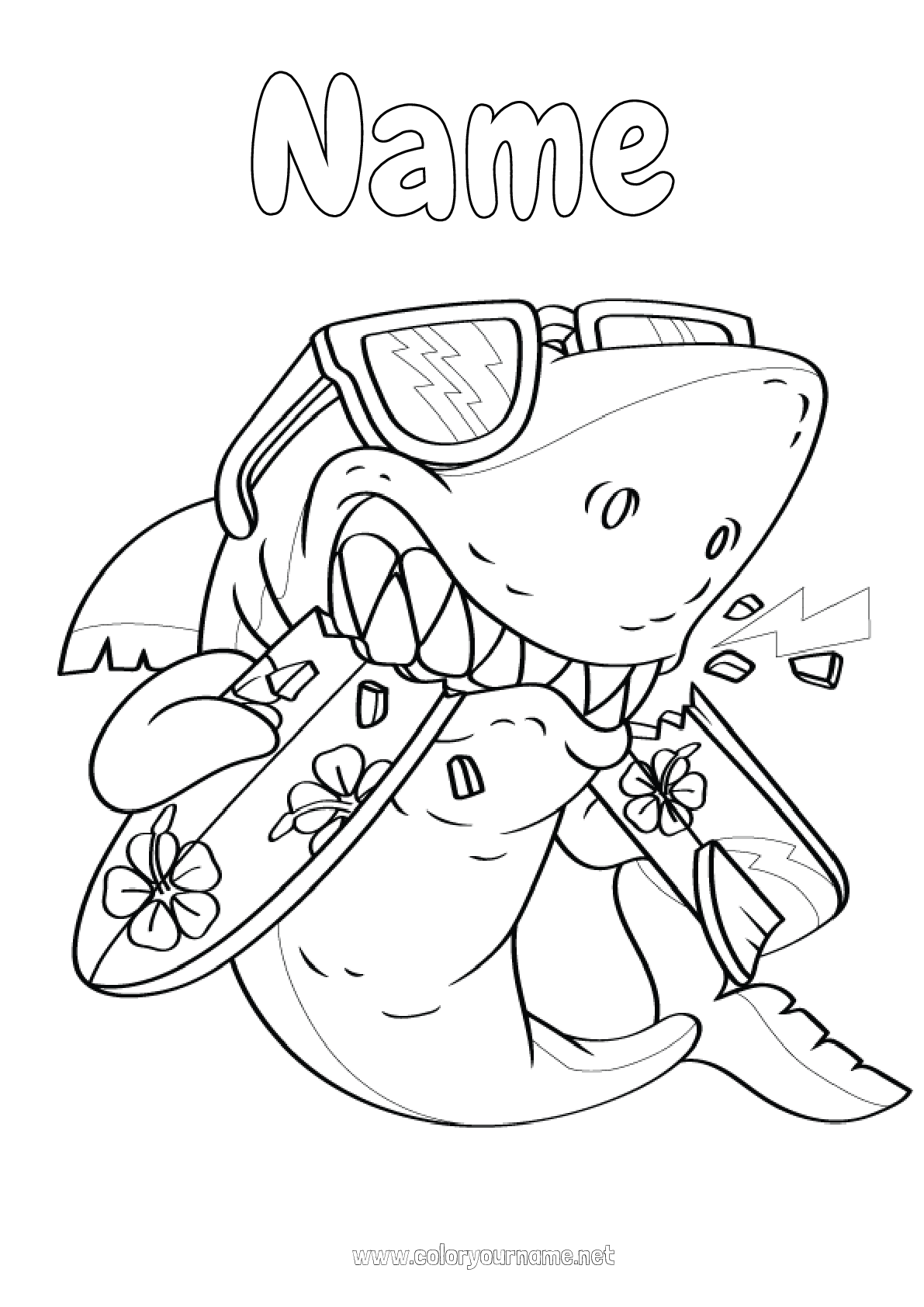 Shark Pictures To Coloring Pages