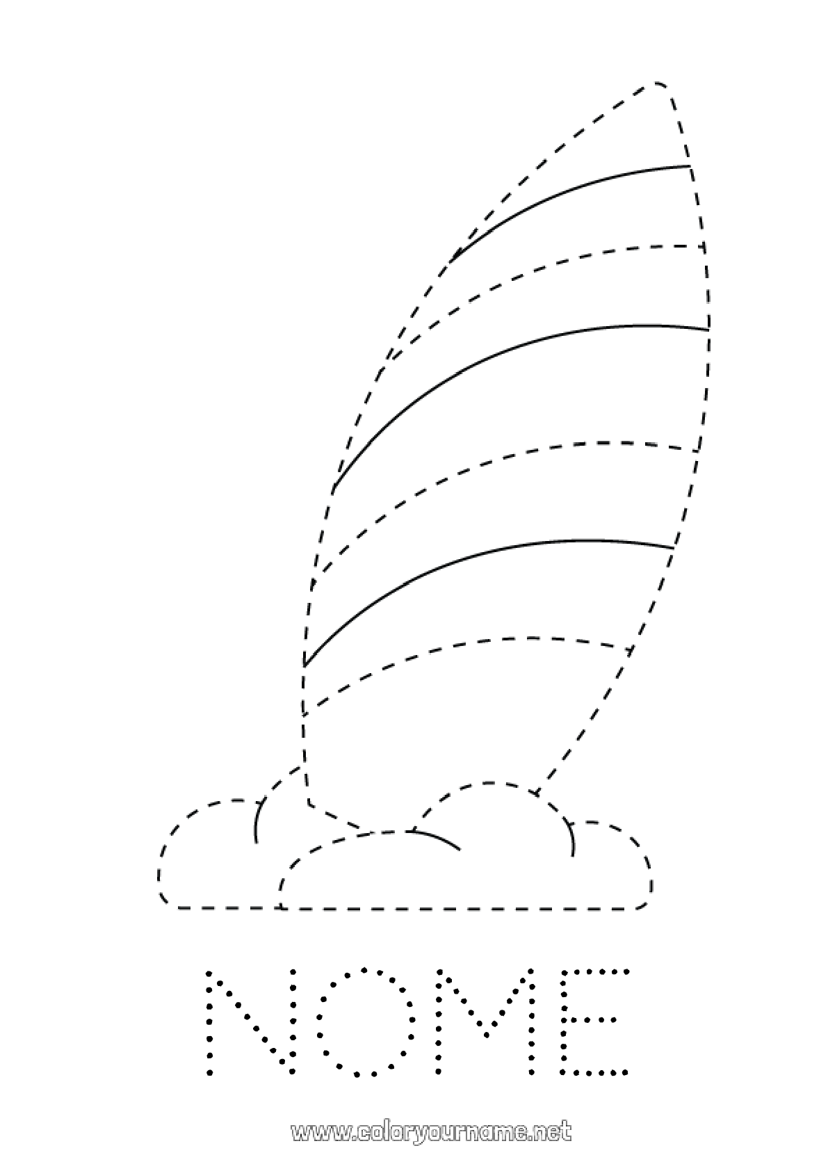 Pagina da colorare n.2008 - Sport Attività per Bambini Punti da unire