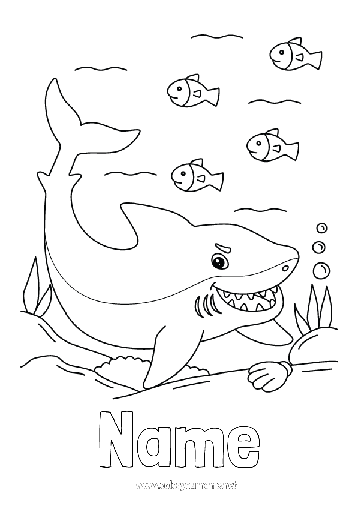 Coloring Pages And Sharks And Shark Tales