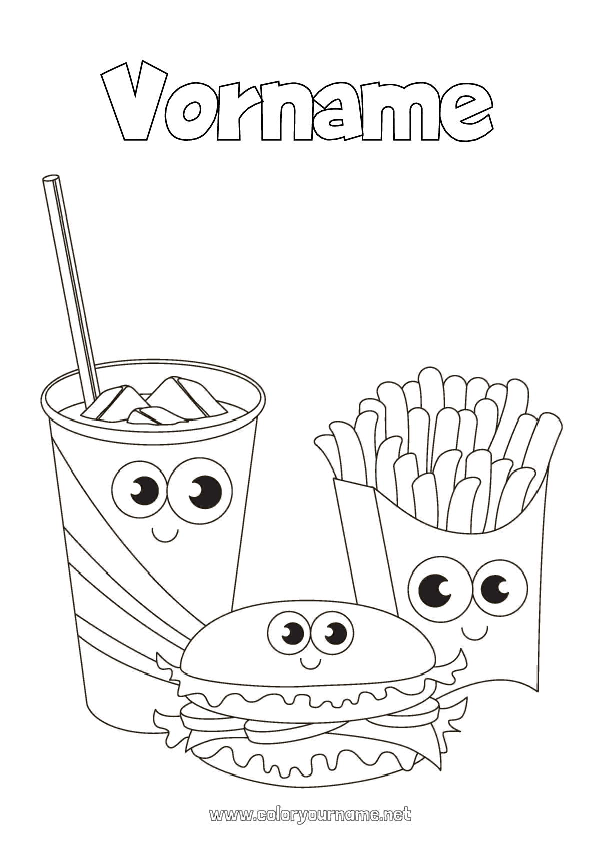Coloriages De Frites