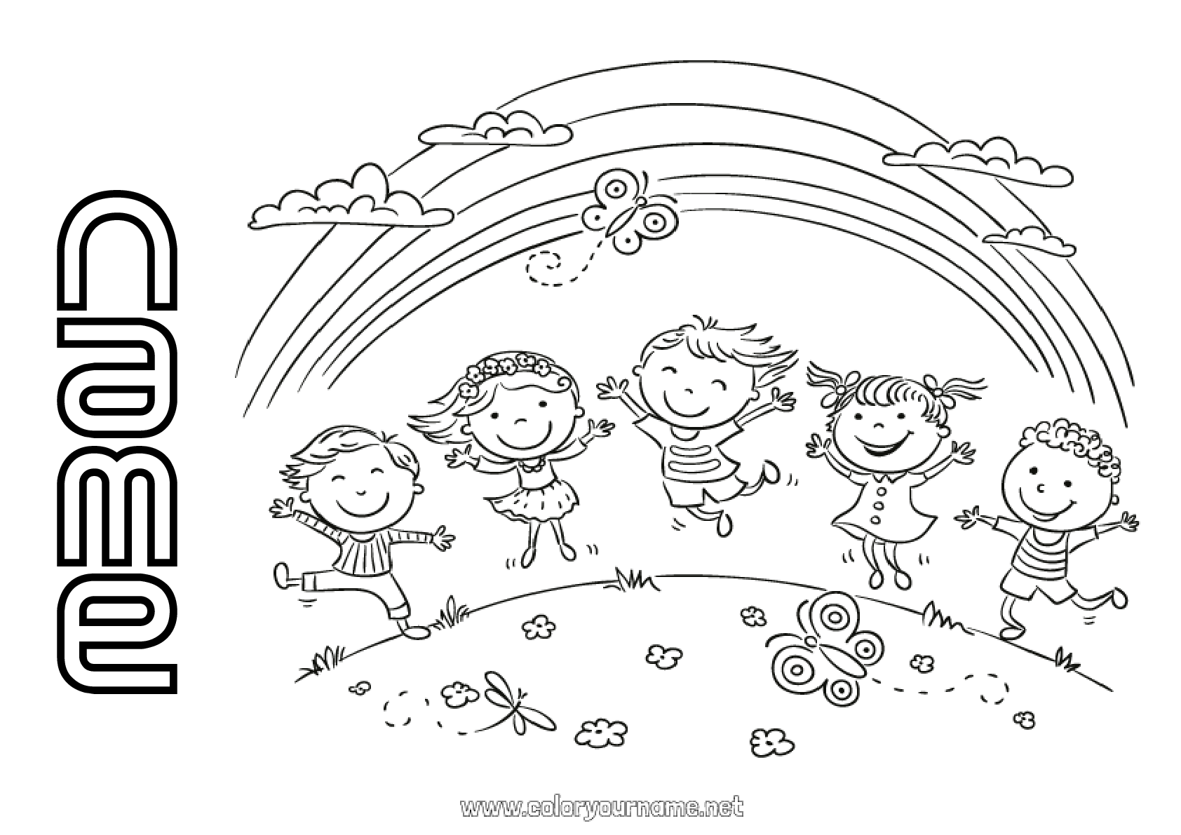 Places : 21 free customizable coloring pages to print