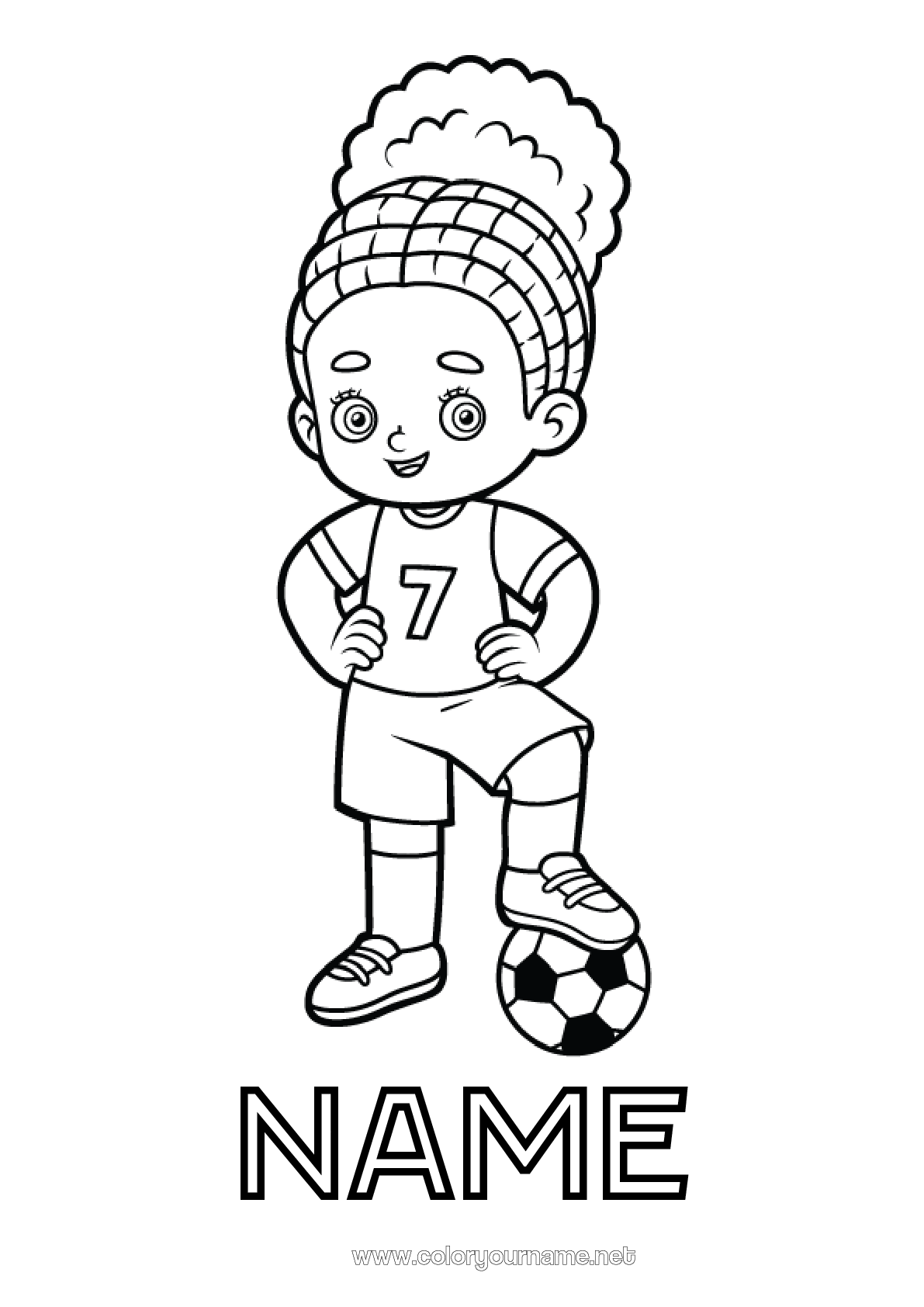 Coloring page No.2471 - Football Soccer ball Sport