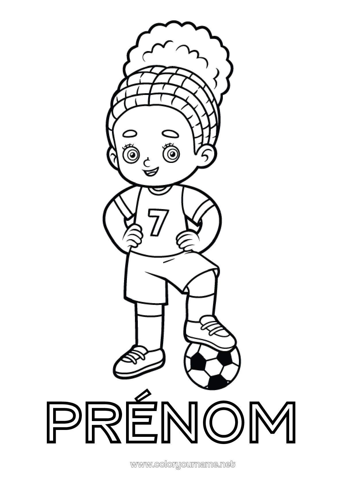 Coloriage n°2471 - Football Ballon de foot Sport