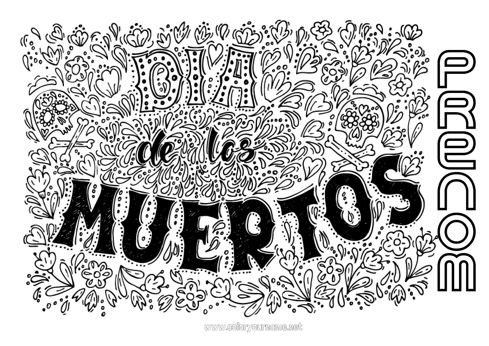 Coloriage N 260 Cr ne D a De Los Muertos coloriage-n-260-cr-ne-d-a-de-los-muertos