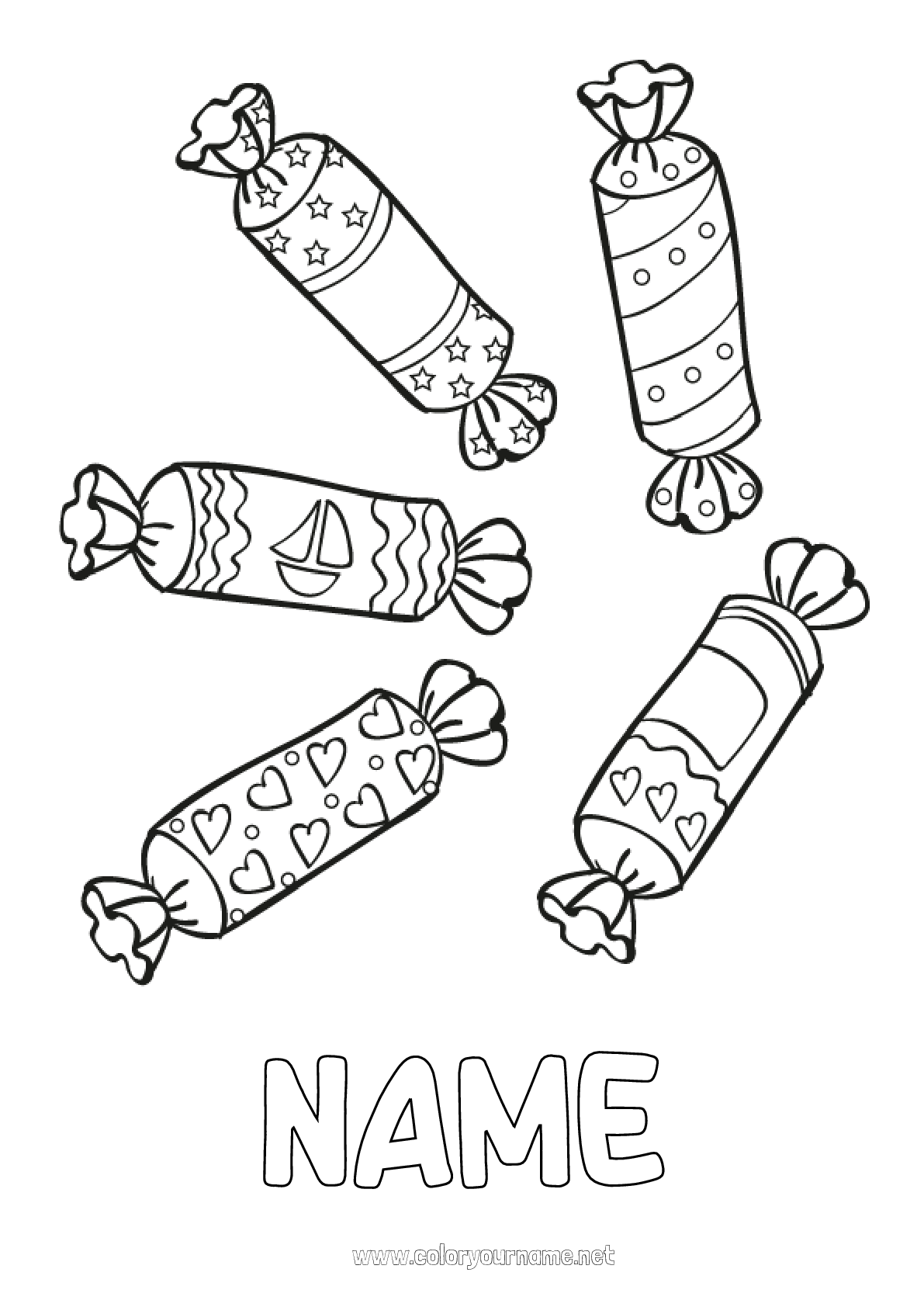 Coloring page No.2632 - Sweets Treats
