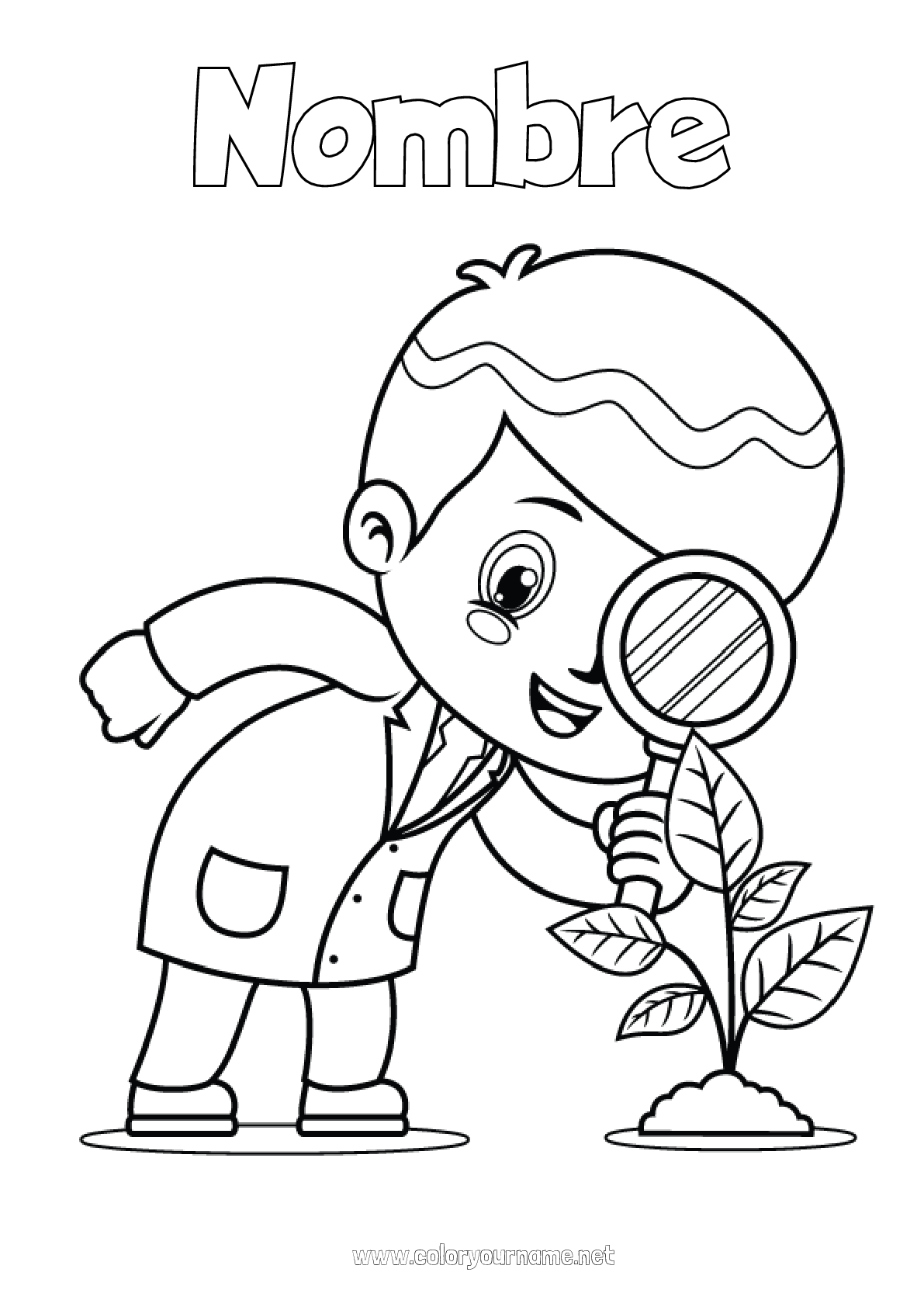 Nº de colorear 2697 - Carreras de exploración Científico Ciencia