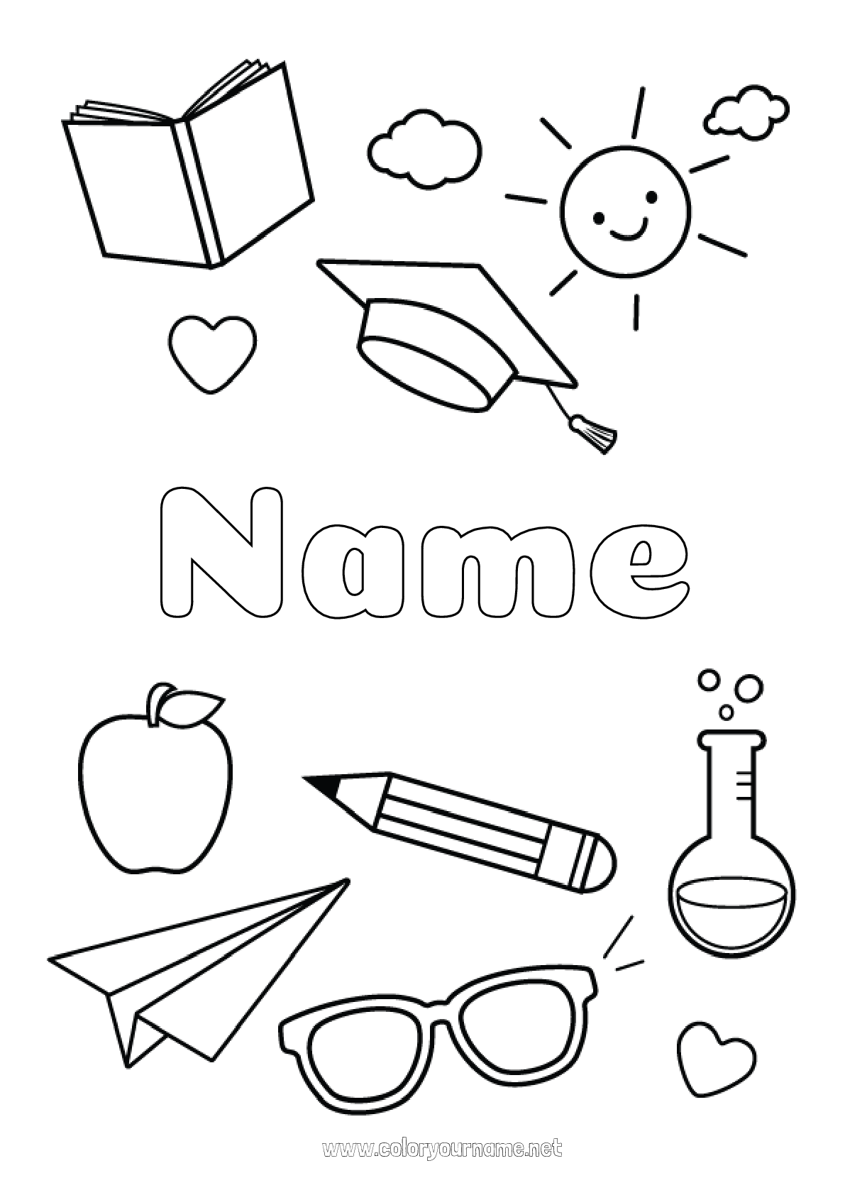Coloring page No.2731 - Fruits Symbols Apple