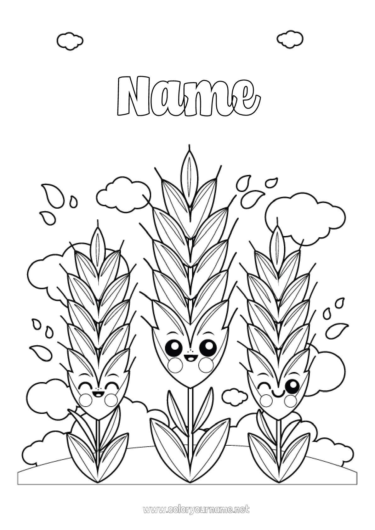 Coloring page No.2739 - Wheat