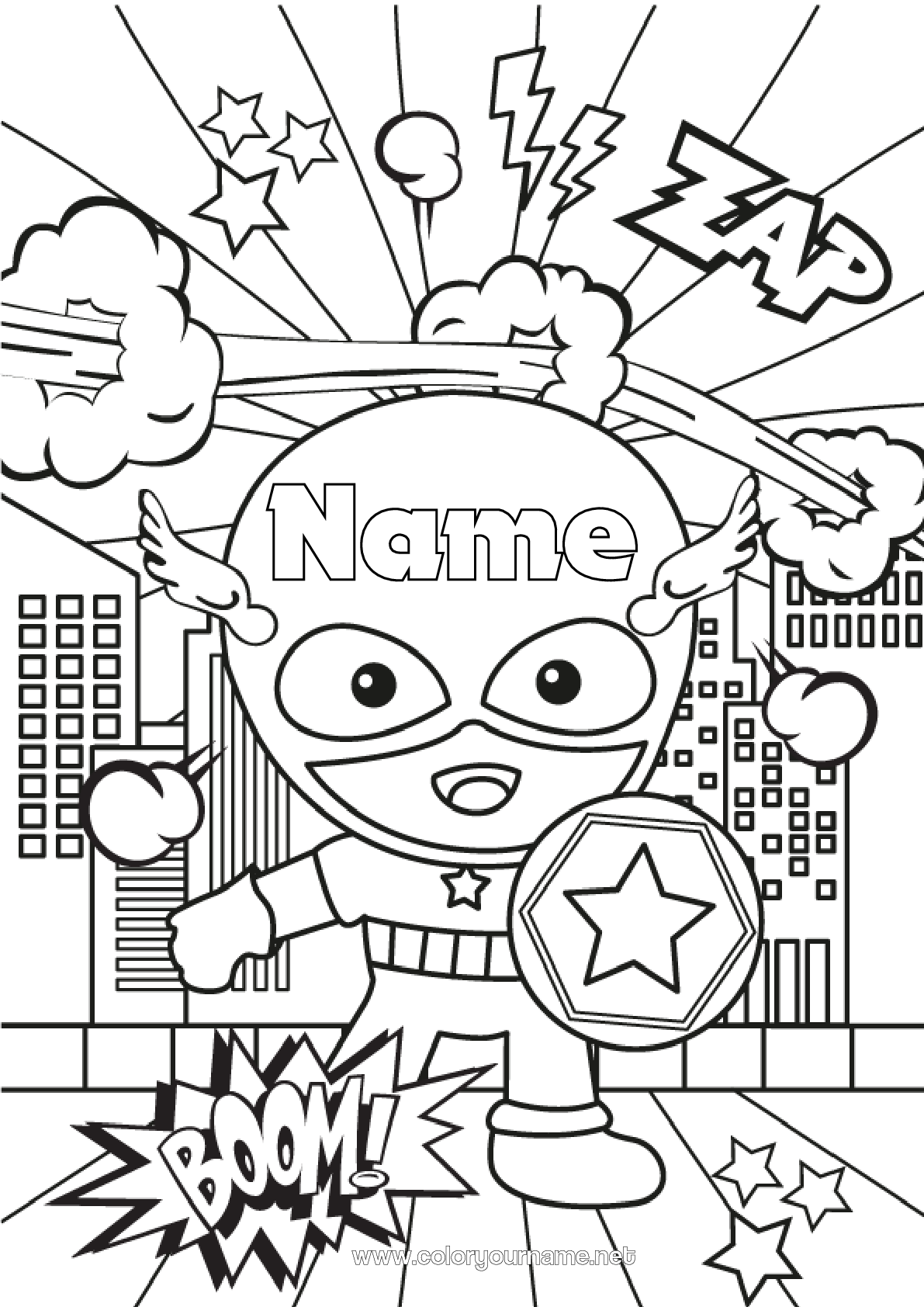 Coloring page No.2815 - Hero City ??landscape