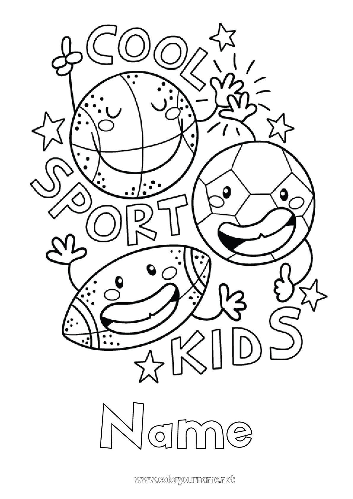 Coloring page No.2957 - Soccer ball Sport Balloons