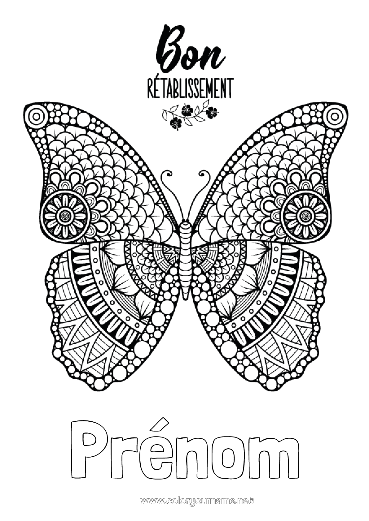 Coloriage n°298 - Calme et zen Malade Mandala