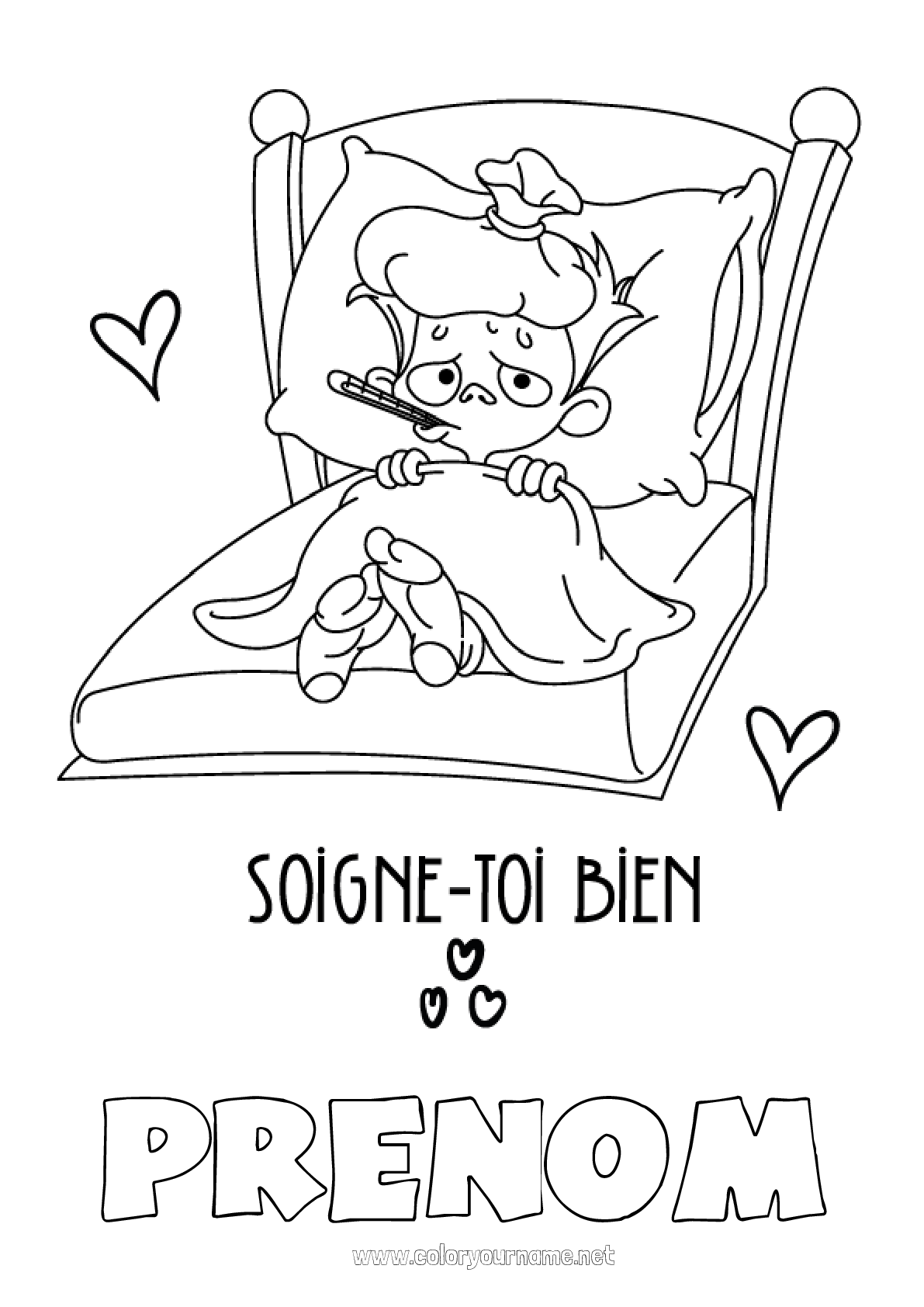 Malade : 24 coloriages gratuits à imprimer et à customiser - Page 2
