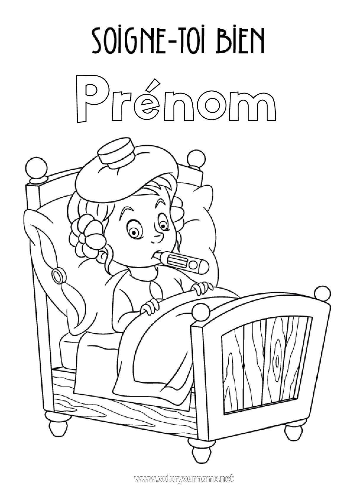 Malade : 24 coloriages gratuits à imprimer et à customiser