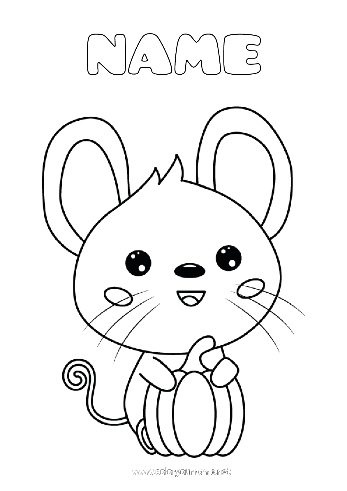Coloring page No.3242 - Pumpkin Cute Halloween