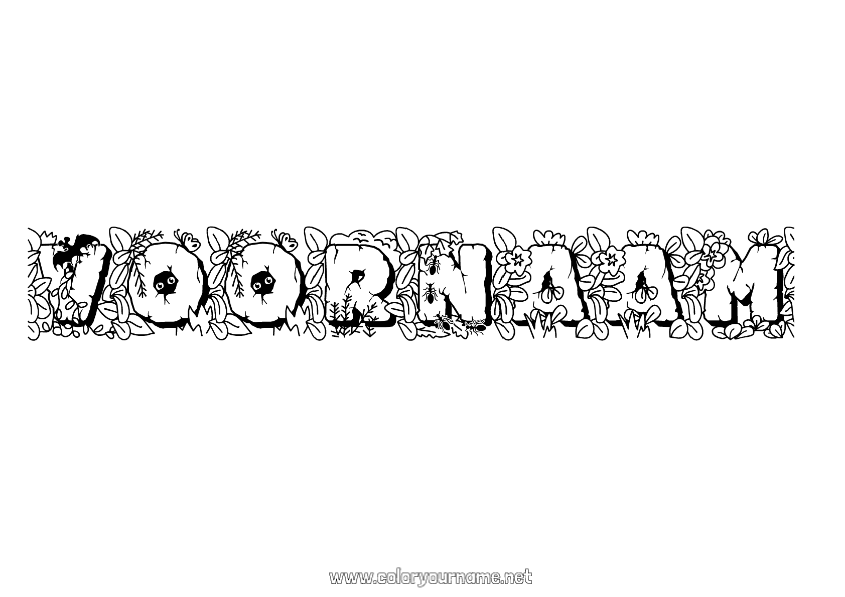 Kleurplaat nr.3304 - Spin Bloemen Bladeren