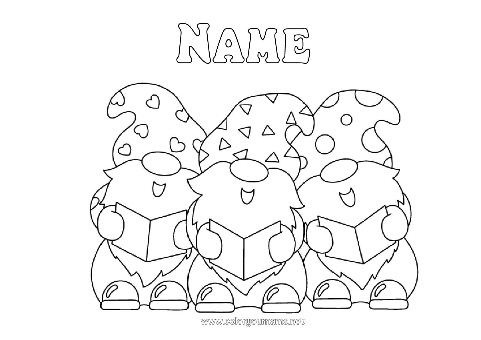 Coloring page No.3306 - Gnome Music World Music Day