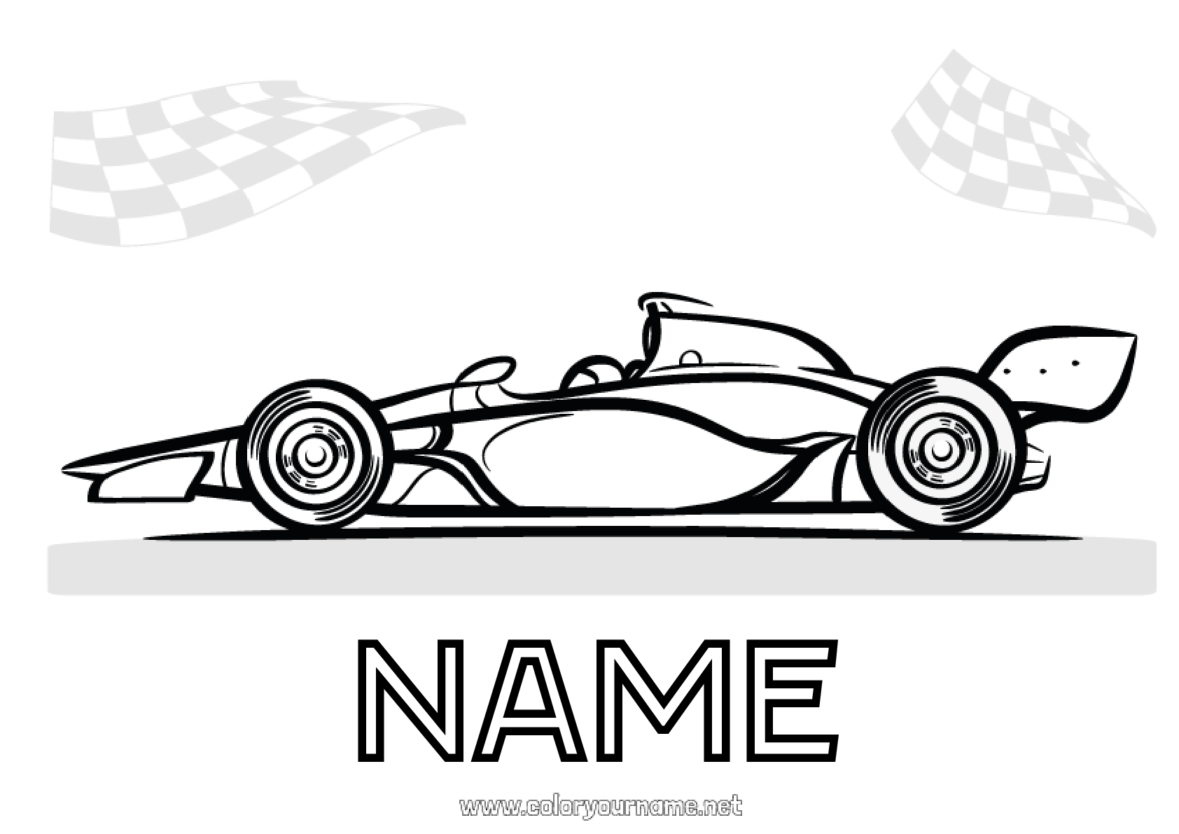 Coloring page No.345 - Sport Vehicles Car