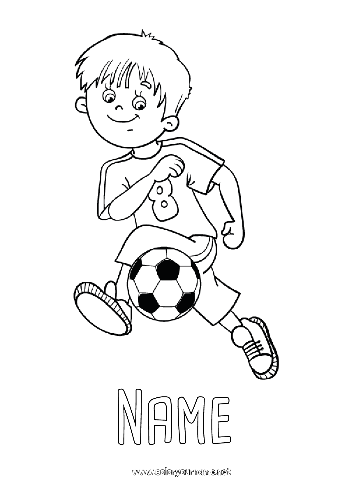 Coloring page No.3607 - Football Sport Team sports