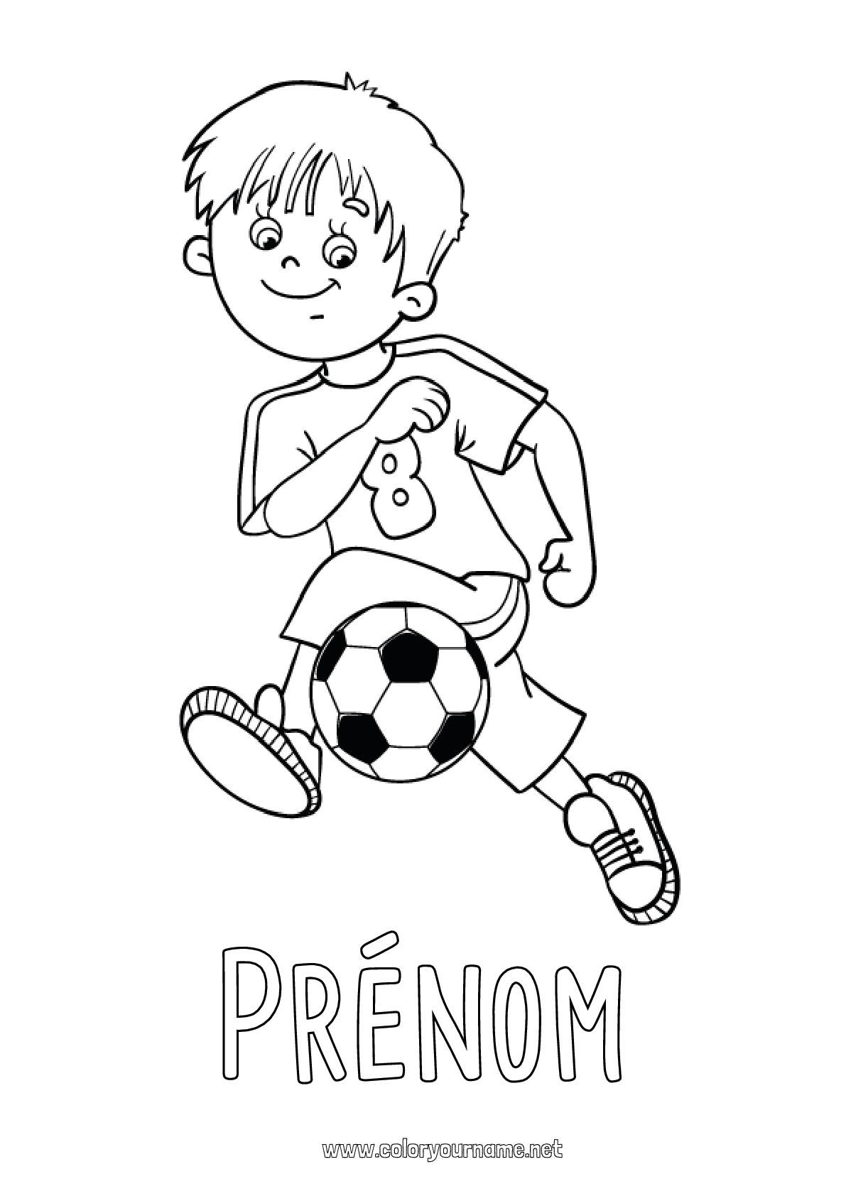Coloriage n°3607 - Football Sport Sports d'équipe