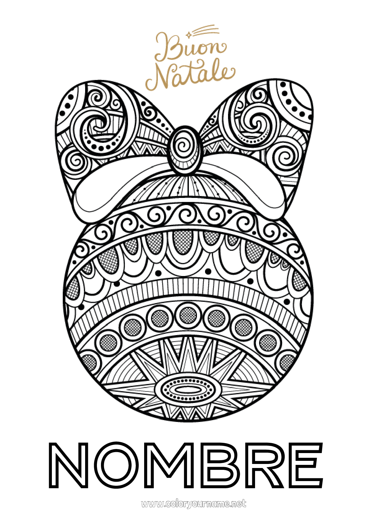 Nº de colorear 90 - Mandala Papá Chica