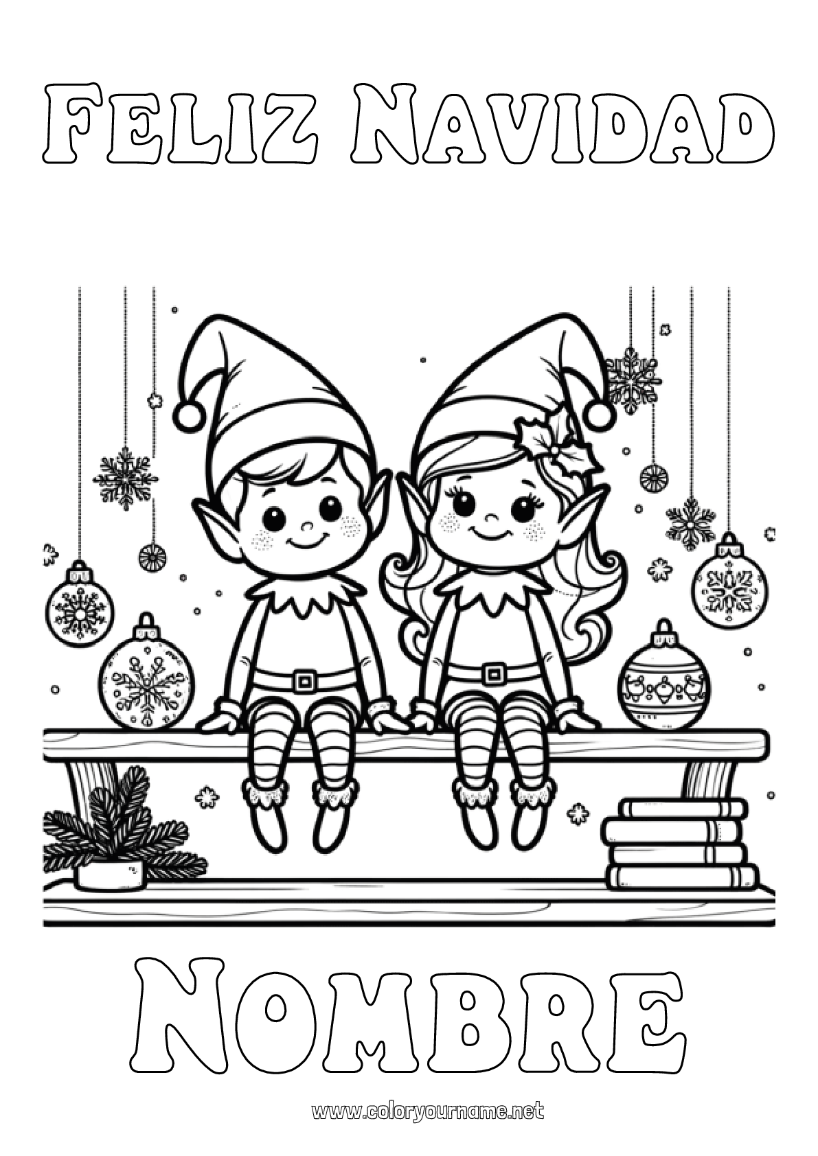 Dibujos De Elfos Para Colorear E Imprimir - Dibujos Cute Para Imprimir