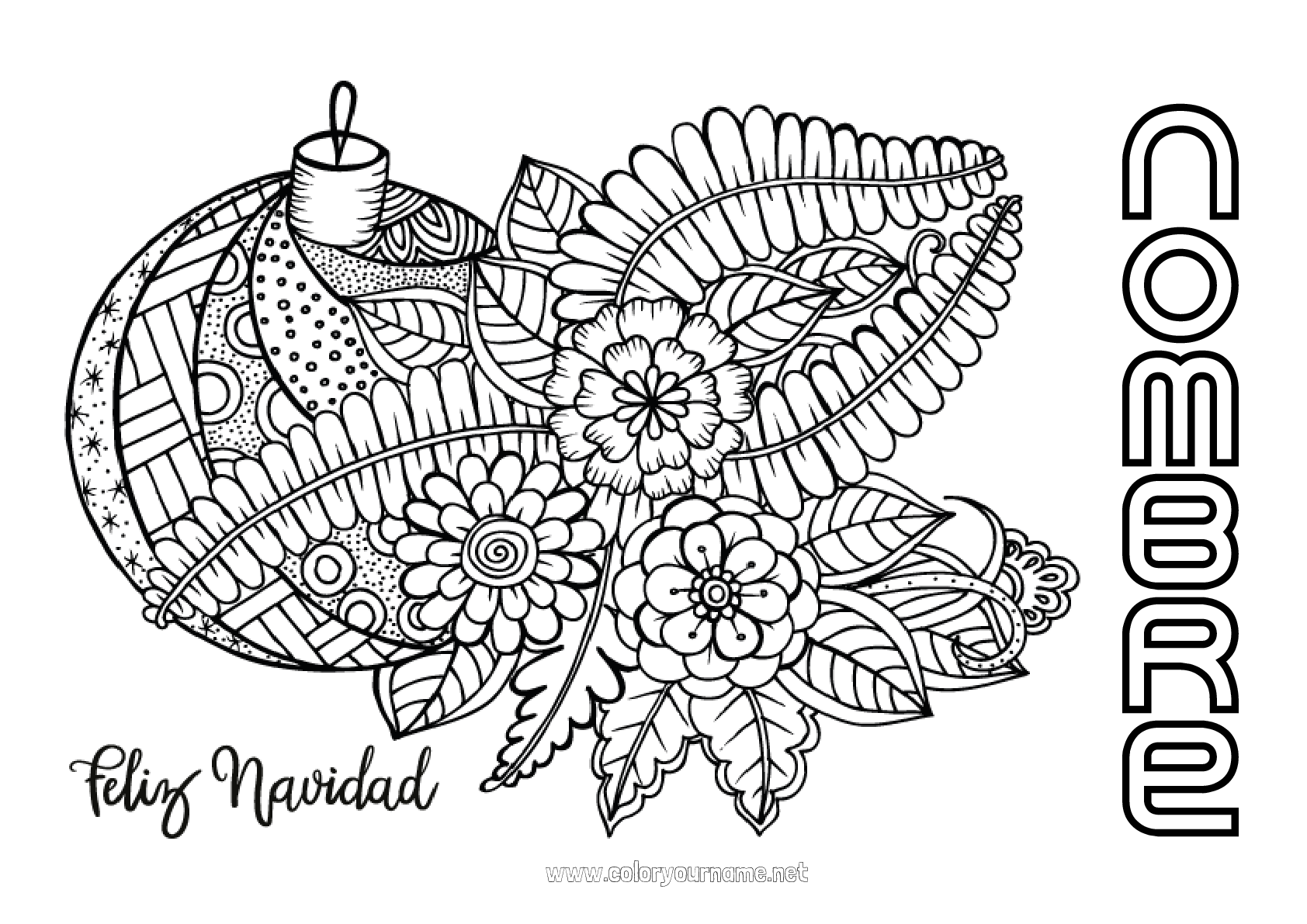 Nº de colorear 90 - Mandala Papá Chica