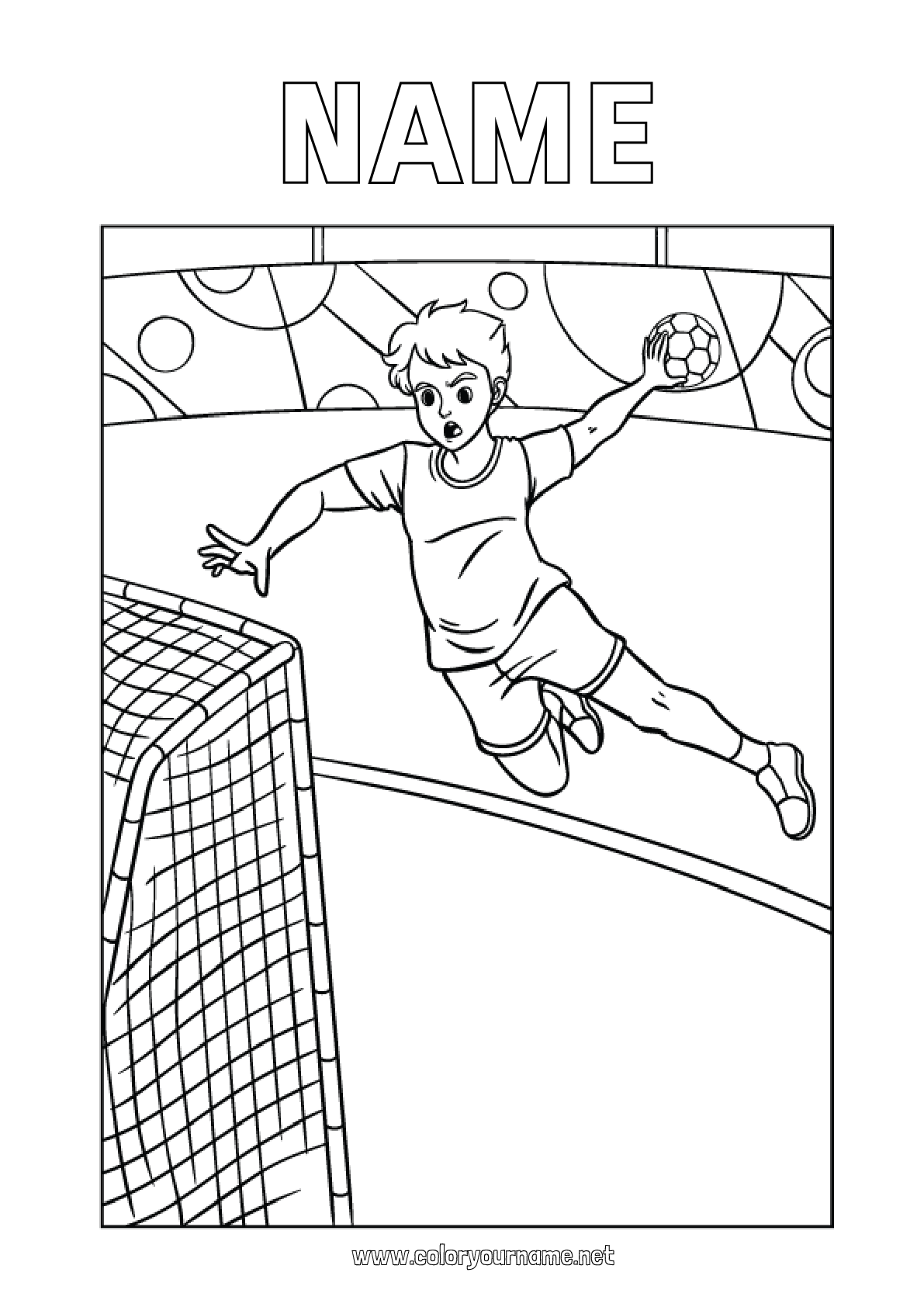 Coloring page No.3740 - Sport Team sports Handball