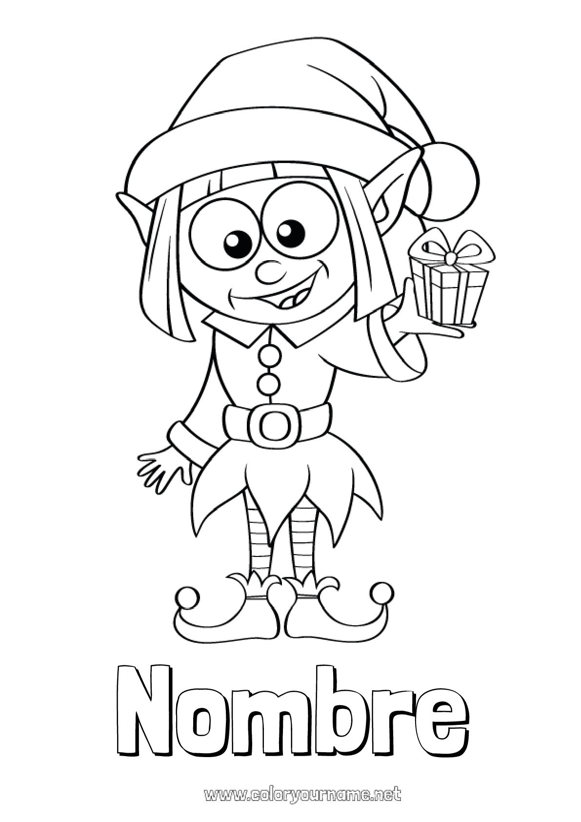 Dibujos de Elfos para colorear : 13 dibujos para colorear gratis para ...