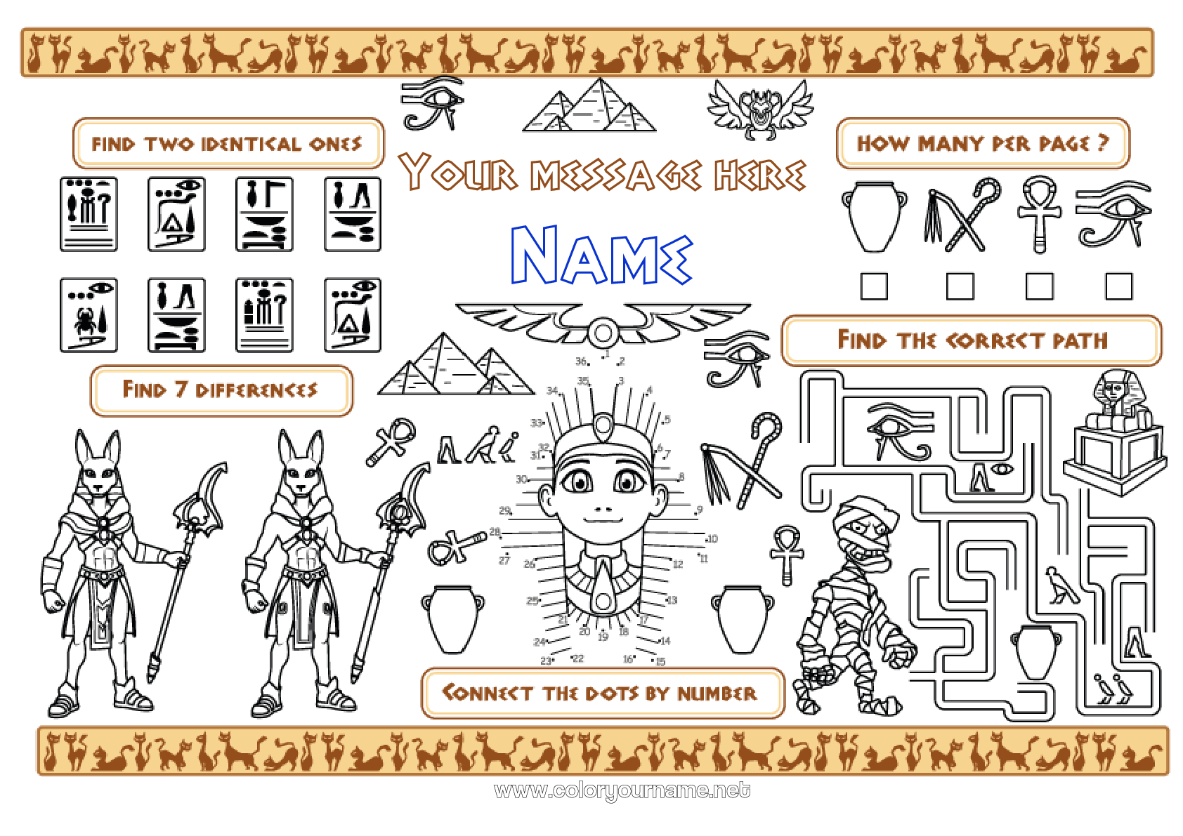 Free Printables Of Egypt
