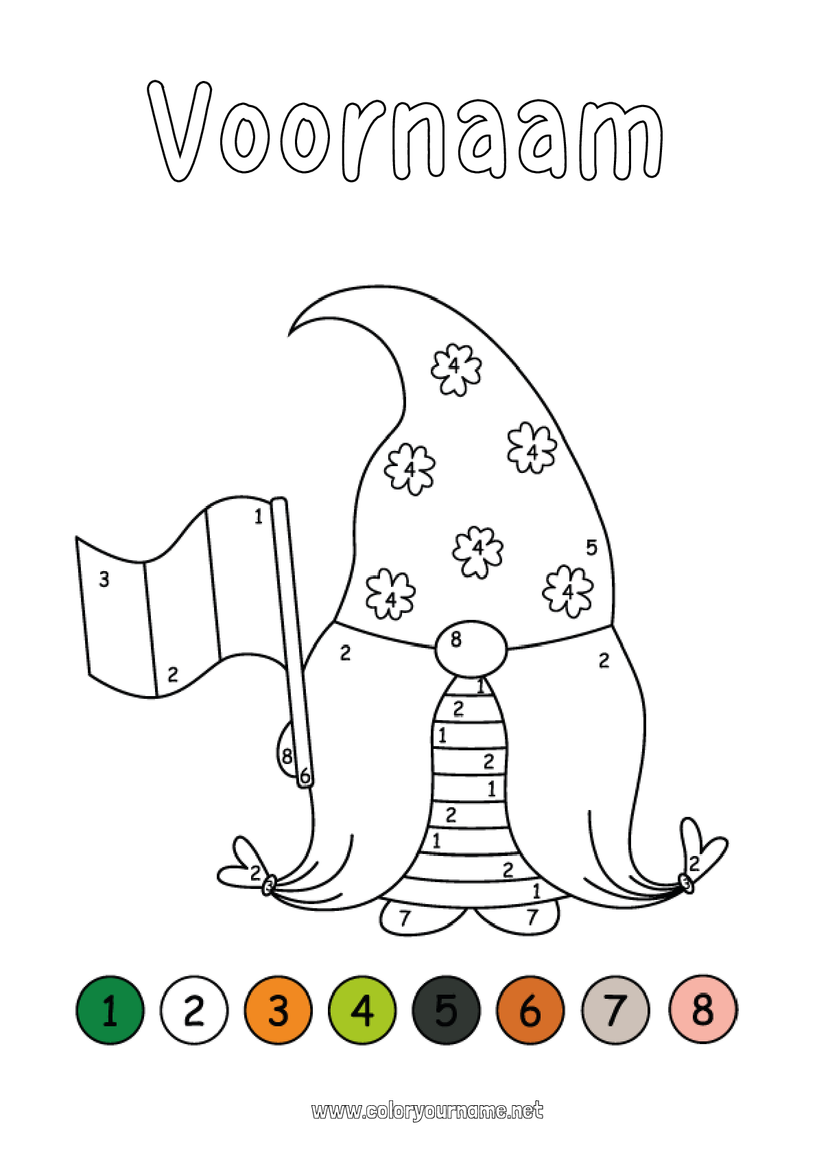 Kleurplaat nr.3967 - Kleuren op nummer Activiteiten voor Kinderen Klaver Kleurplaat nr.3967 - Kleuren op nummer Activiteiten voor Kinderen Klaver