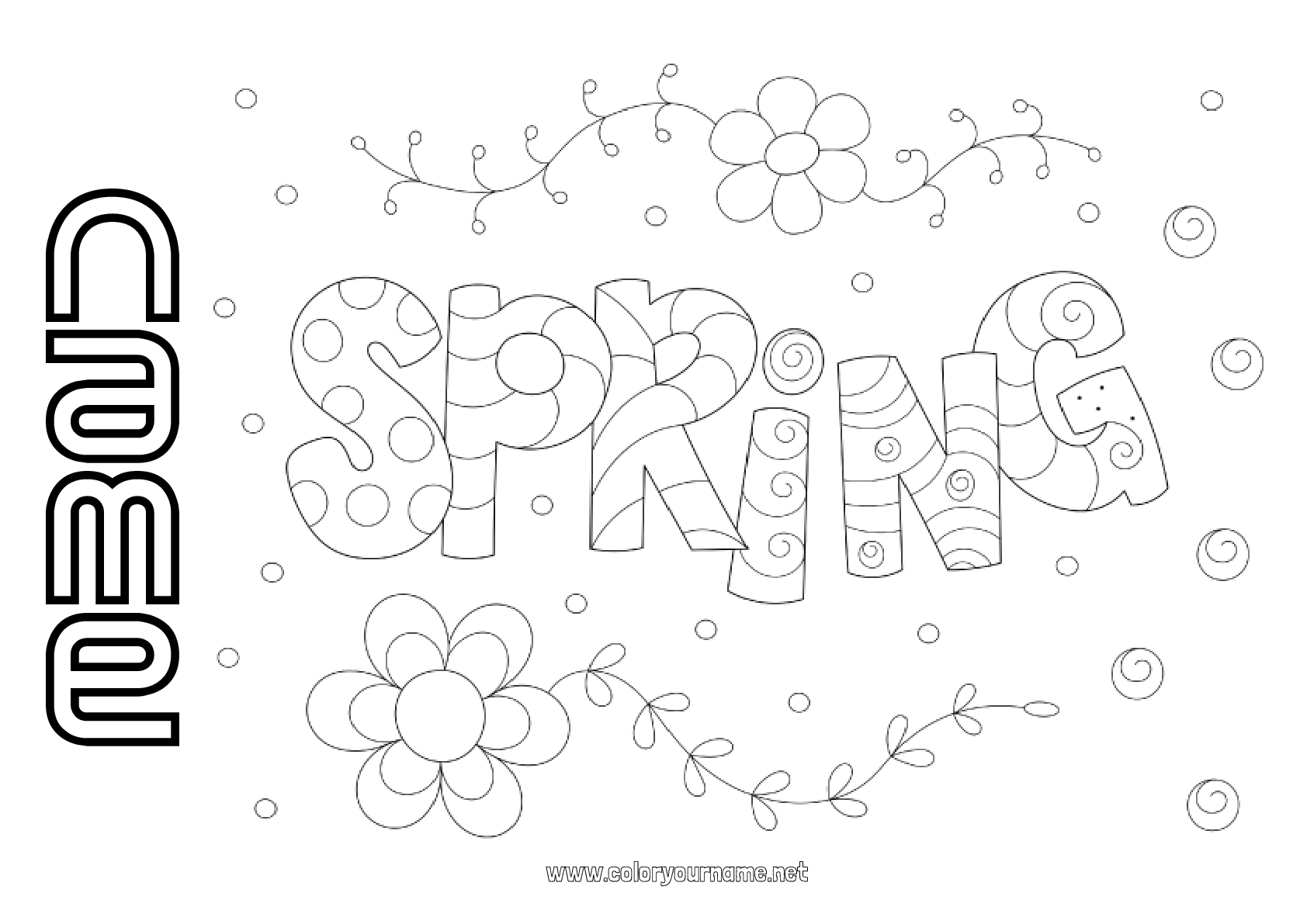 Coloring page No.4085 - Spring