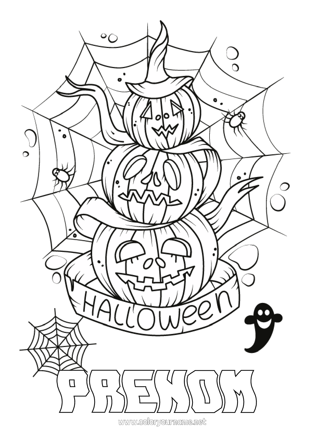 Coloriage n°221 - Citrouille Halloween Mandala