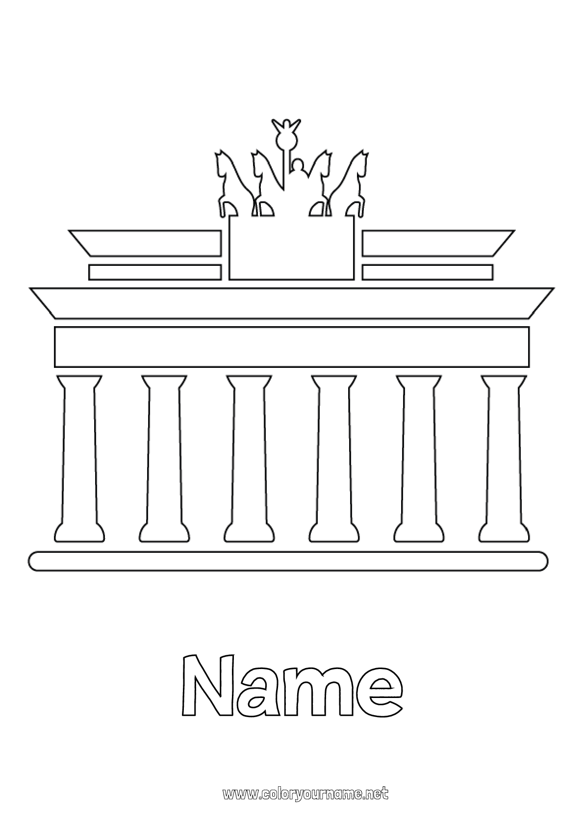Coloring page No.4148 - Monument Germany