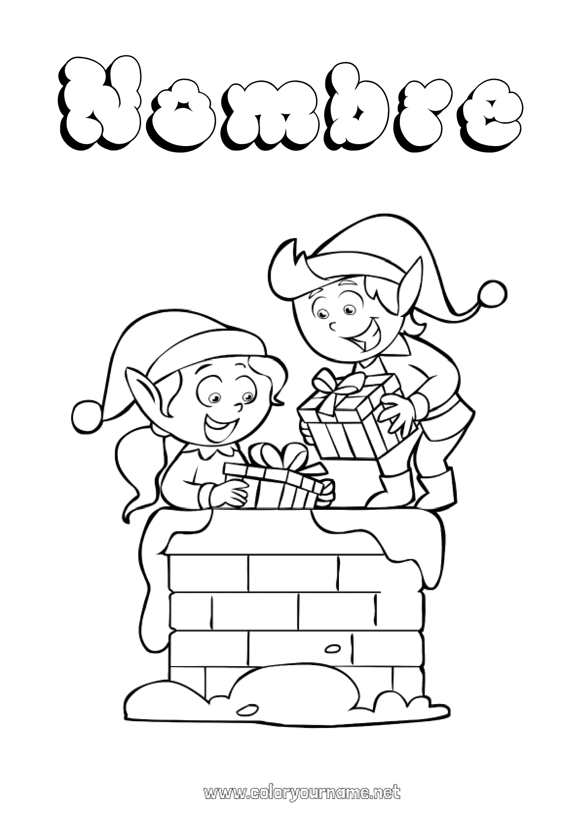 Dibujos de Elfos para colorear : 13 dibujos para colorear gratis para ...