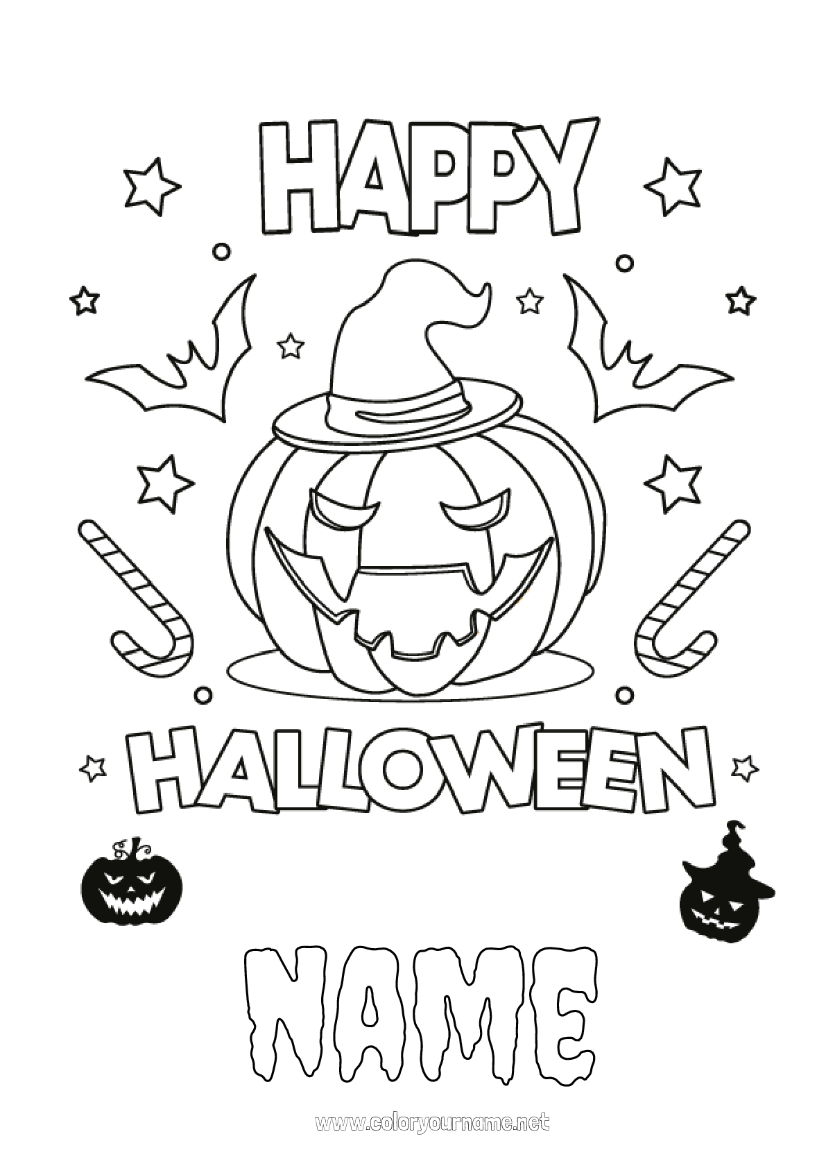 Coloring page No.42 - Pumpkin Halloween
