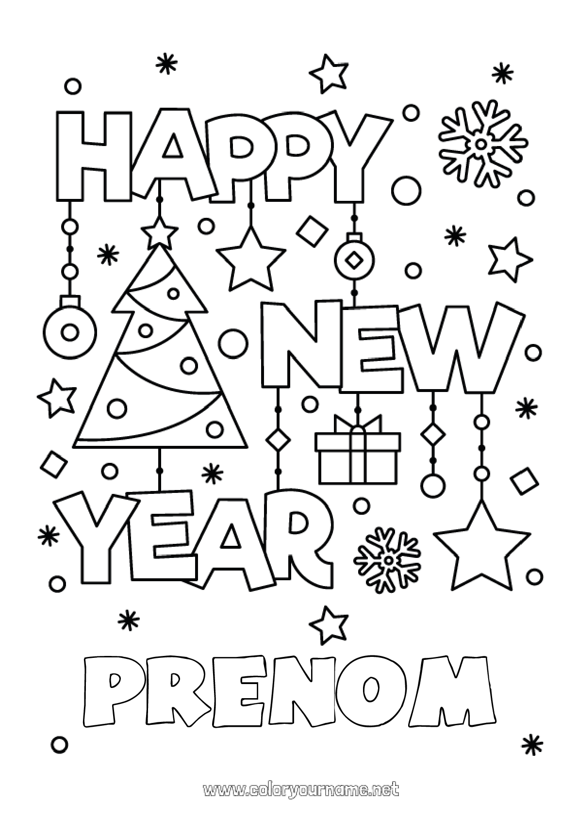 Bonne année : 47 coloriages gratuits à imprimer et à customiser - Page 4