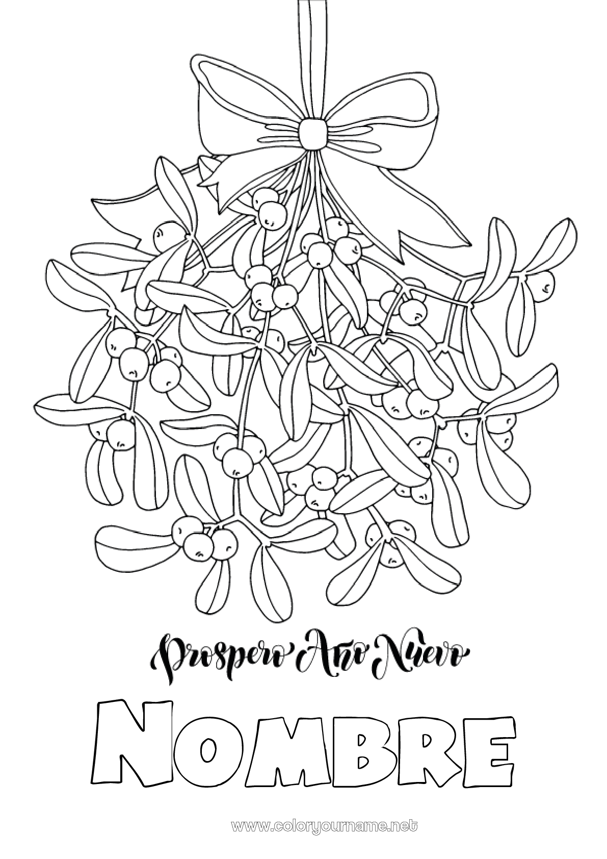 ¡Feliz Año Nuevo ! : 48 dibujos para colorear personalizables gratis ...