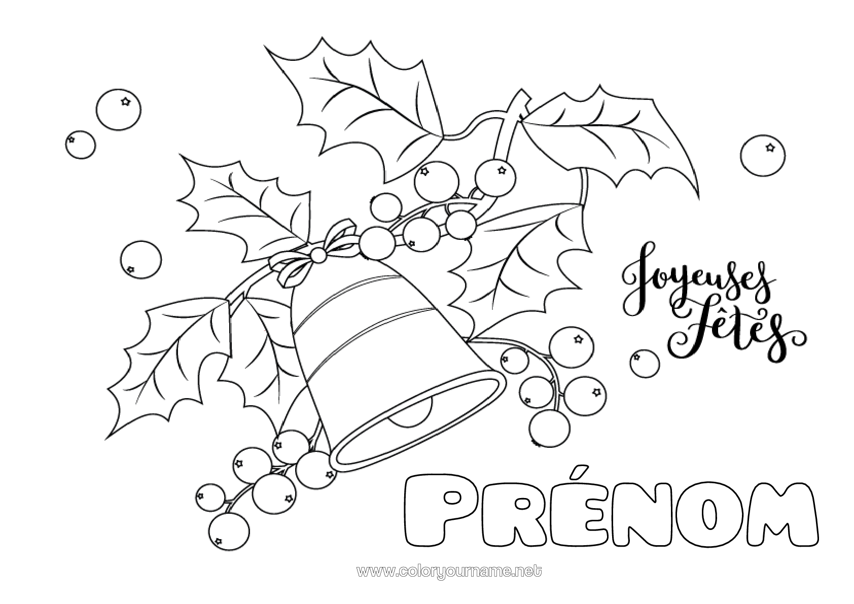 Coloriage n°474 - Noël Fête Bonne année