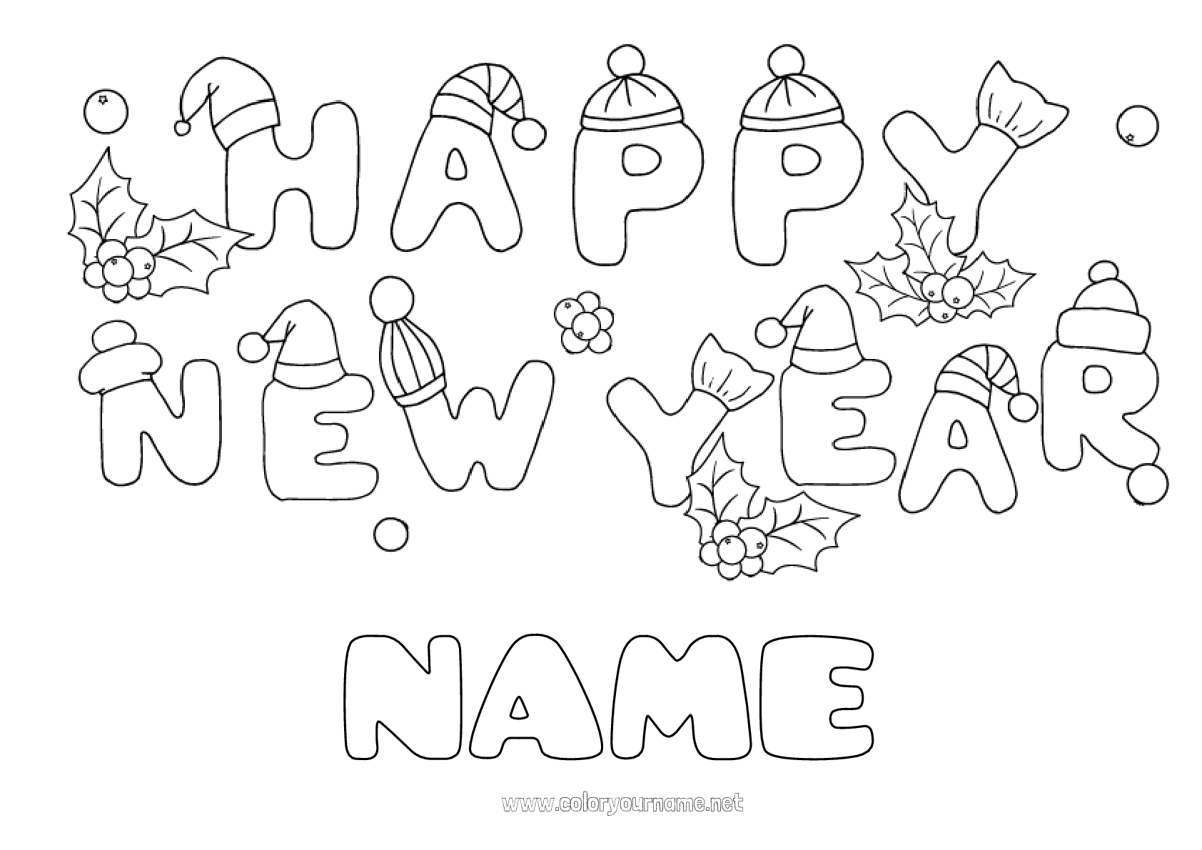 Coloring page No.663 - Happy new year Chinese New Year Monkey